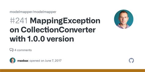 Mappingexception On Collectionconverter With 100 Version · Issue 241 · Modelmapper