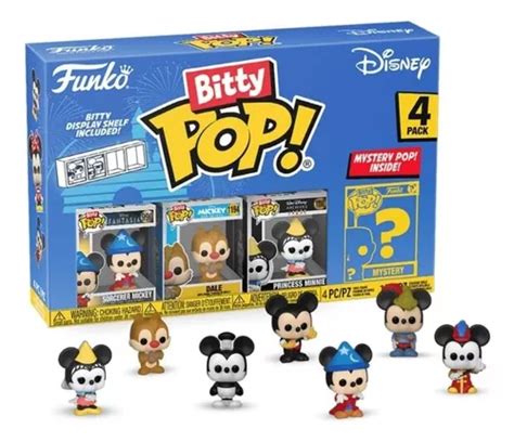 Boneco Funko Bitty Pop Disney Sorcerer Mickey 4pk Frete Grátis