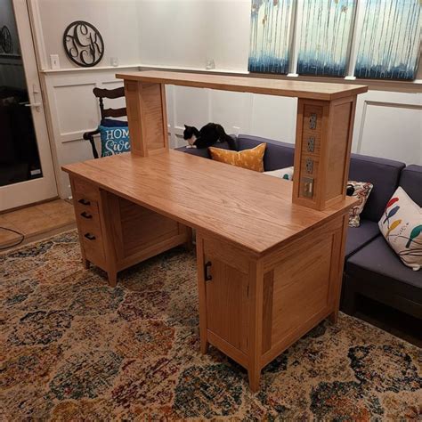 Executive Electronics Technicians Desk Is Complete Rwoodworking