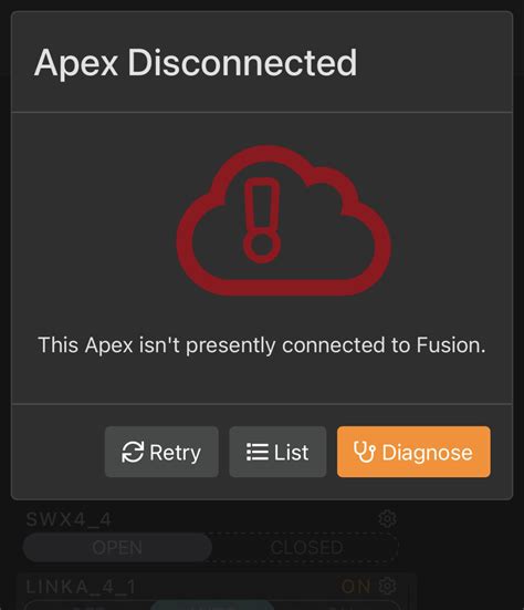 Apex Connection Issue Reef2reef