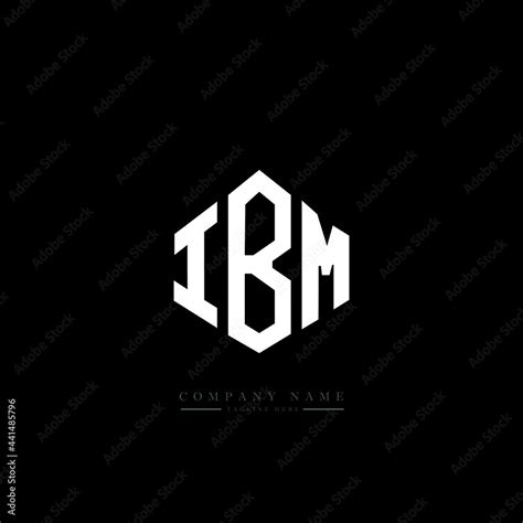 IBM Letter Logo Design With Polygon Shape IBM Polygon Logo Monogram IBM Cube Logo Design IBM