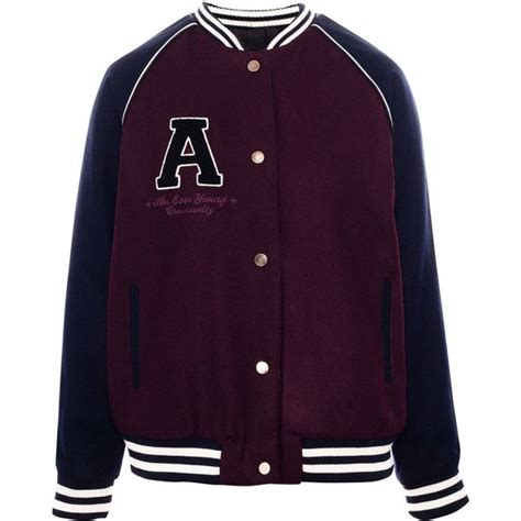 Pull And Bear Reversible Baseball Jacket 925 Ars Liked On Polyvore Featuring Outerwear Jackets