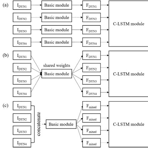 Different Combinations Of Network Inputs And Basic Modules A Download Scientific Diagram
