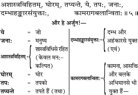 Bhagavad Gita Chapter 17 Verse 5 Bhagavad Gita