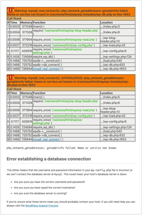Dockerエラーphp network getaddresses getaddrinfo failed Name or service not known eureka