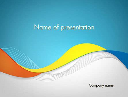 Tricolor Wave Presentation Template For PowerPoint And Keynote PPT Star