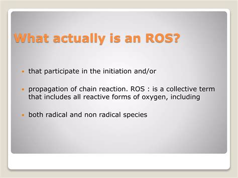 Reactive Oxygen Species Ppsx