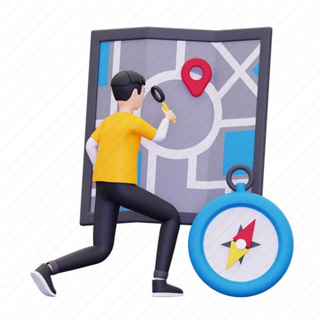 Point Map Pointer Navigation Location Direction Gps 3d Illustration Download On Iconfinder
