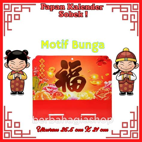 Jual Papan Tatakan Sedang Dan Kalender Sobek Cina Lokal Ukuran Sedang