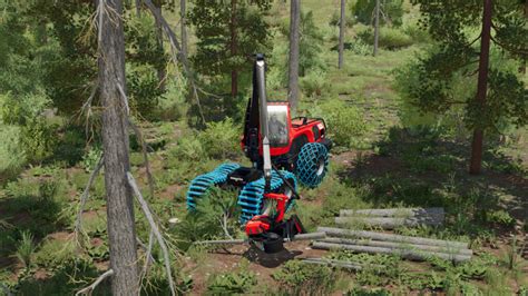 Fs22 Wood Harvester Controls V 1 2 0 0 Tools Forestry Mod Für Farming