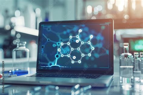 Digital Visualization Of A Breakthrough Medications Molecular Structure
