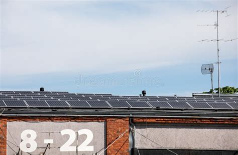 Solar Panels On The Roof Commercial And Industrial Building Stock