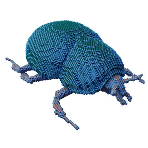 Kritrim Vault Voxel Beetle Bug 3d Model