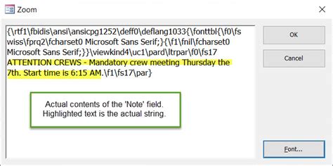 Solved Rich Text Field In MS Access Table Has Display Issues