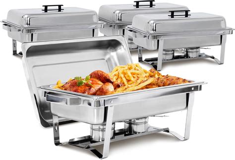 Amazon HomGarden 4 Pack 8QT Chafing Dish Stainless Steel Buffet
