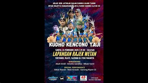 🔴 Live Kudho Kencana Taji Lokasi Di Rajek Wetan Tirtoadi Melati Sleman Youtube