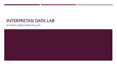 Interpretasi Data Lab Pdf
