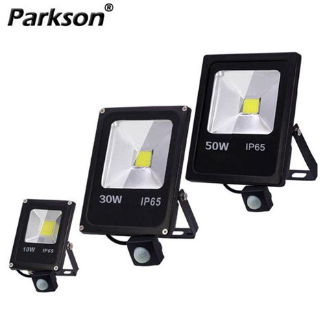 Motion Sensor Led Flood Light 220v 50w 30w 10w Outdoor Led Spotlight Floodlight Wall Lamp