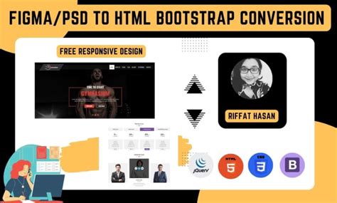 Figma To Html Psd To Html Css Bootstrap Responsive Website Design By