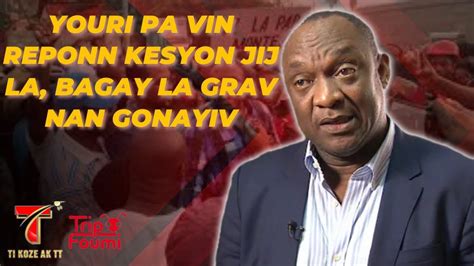 Jwèt la gate nan men Youry Latortue senatè a poko ka pile Gonayiv