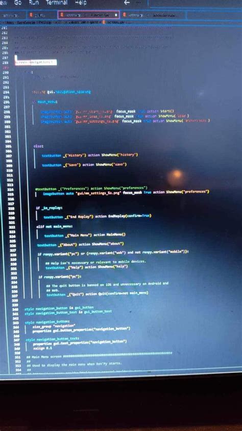 Issue With Imagebuttons On Main Menu Rrenpy