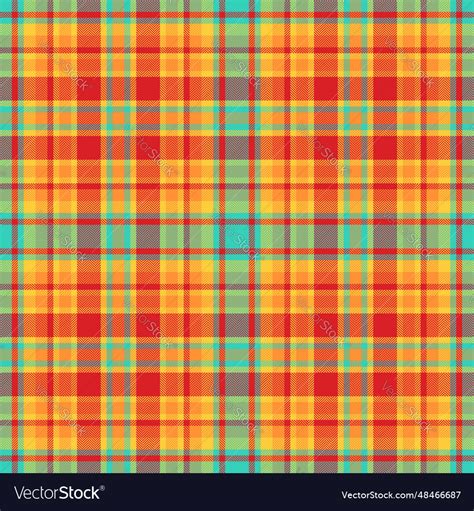 Texture Seamless Of Pattern Check Fabric Vector Image