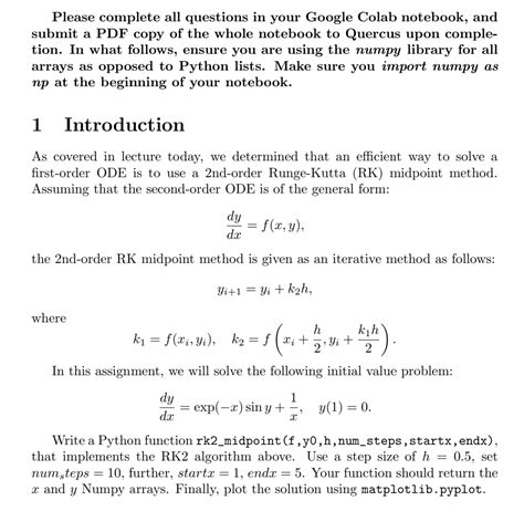 Please Complete All Questions In Your Google Colab Chegg
