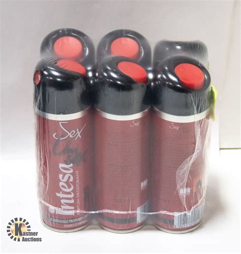 New 6 Pack Intesa Uni Sex Parfum Deodorant