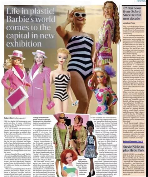 Barbie Doll History Exhibition Design Museum London Newspaper Clipping