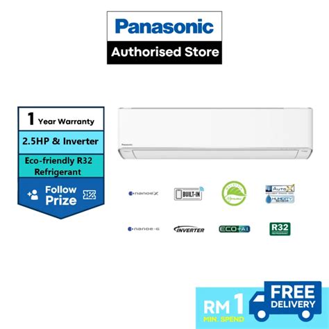 Panasonic Cs Xu24xkh 1 25hp Air Conditioner X Premium Inverter R32