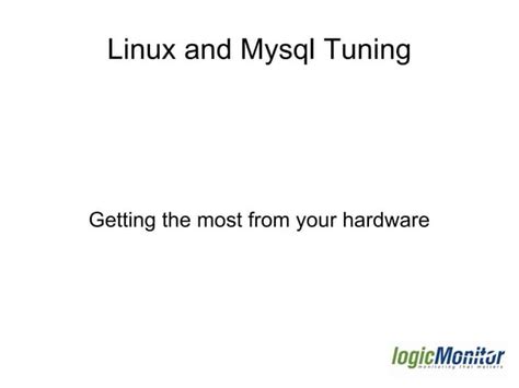 Mysql Talk Ppt
