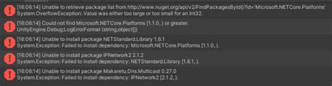 system overflowexception when trying to install package · issue 463