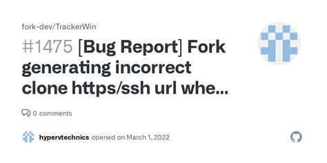 Bug Report Fork Generating Incorrect Clone Https Ssh When Using Gitea Issue Fork