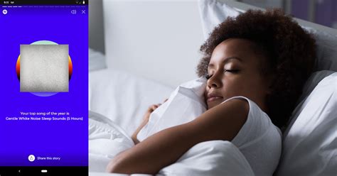 “gentle White Noise Sleep Sounds 5 Hours” Named Womans Top Spotify
