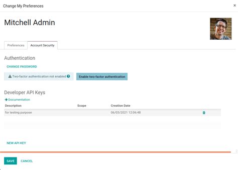 How To Generate And Use Api Keys In Odoo 14
