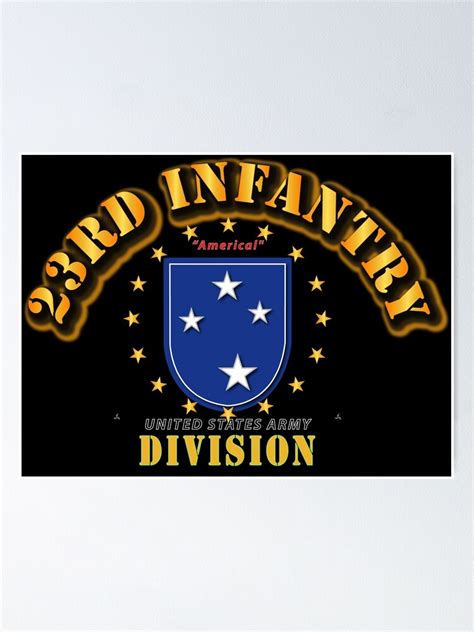 Army 23rd Infantry Division Americal Division Poster For Sale By