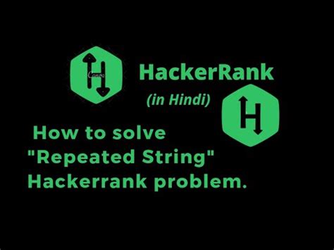 Repeated String HackerRank Solution Explanation In Hindi Coding U YouTube