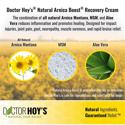 Arnica Boost Recovery Cream Doctor Hoys
