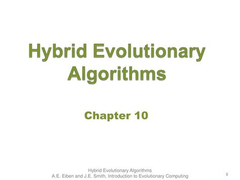Ppt Hybrid Evolutionary Algorithms Powerpoint Presentation Free