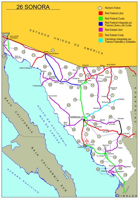 Free Ciudad Obregon Road Map Explore Mexico With Ease