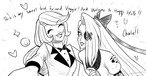 Hazbinhotelfanart Charlie X Vaggie Alkeas Chocoのイラスト Pixiv