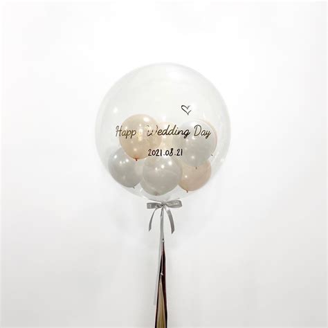 🤍🧡 결혼을 앞두고 계시는 신랑신부의 웨딩촬영 풍선소품 벌룬프로젝트 광진점 커스텀 풍선 브랜드