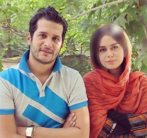 عکس همسر زیبا و خیلی جوانتر سیاوش خیرابی با چشم های عسلی دب آقای