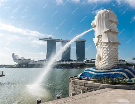 Premium Photo Singapore Landmark Merlion