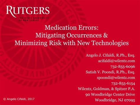 Medication Errors Presentation Power Point Pdf