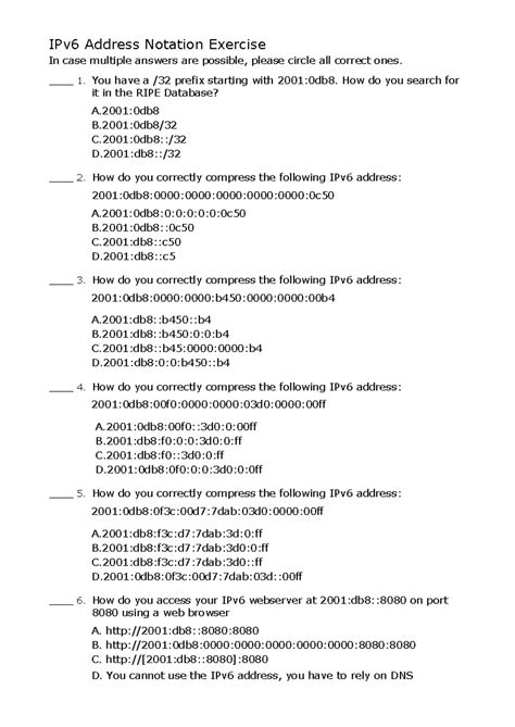 Ipv6 Address Notation 1 You Have A 32 Prefix Starting With