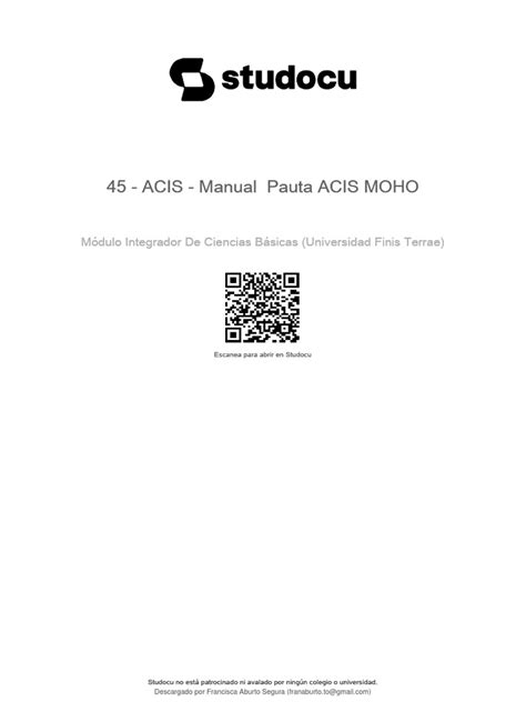 45 Acis Manual Pauta Acis Moho Pdf Comportamiento Grupo Social