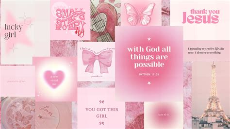 Aesthetic Christian Pink Laptop Wallpaper Wallpaper Achtergronden Pc