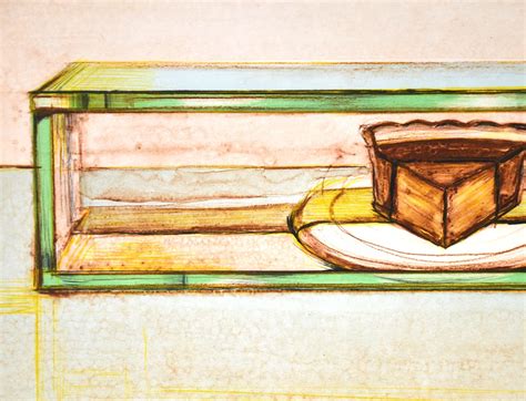 Wayne Thiebaud Pie Case 2002 Etching S