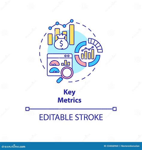 Key Metrics Concept Icon Stock Vector Illustration Of Concept 234068960